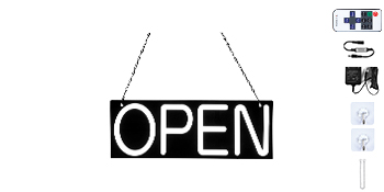 VEVOR LED Open Sign, 20\" x 7\" Neon Open Sign for Business, Adjustable ...
