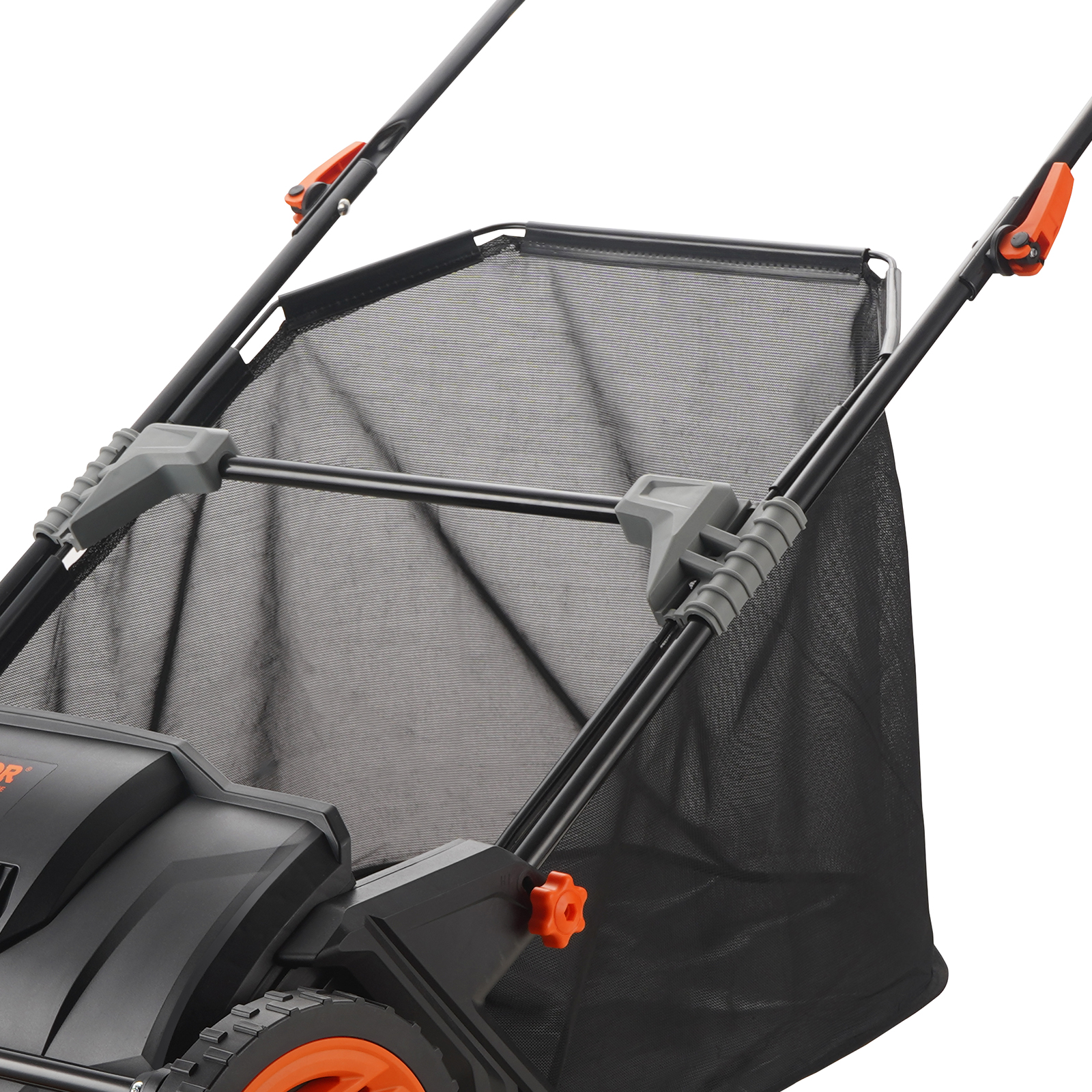 VEVOR Push Lawn Sweeper, 21-inch Leaf & Grass Collector, Strong Rubber ...