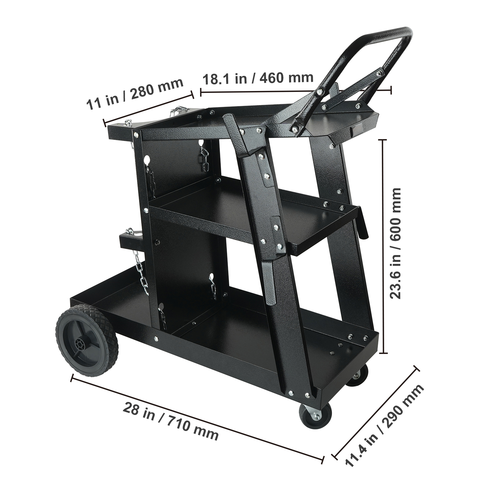 Mophorn Welding Cart,3-Tier Heavy Duty Welder Cart with 400 Lbs ...
