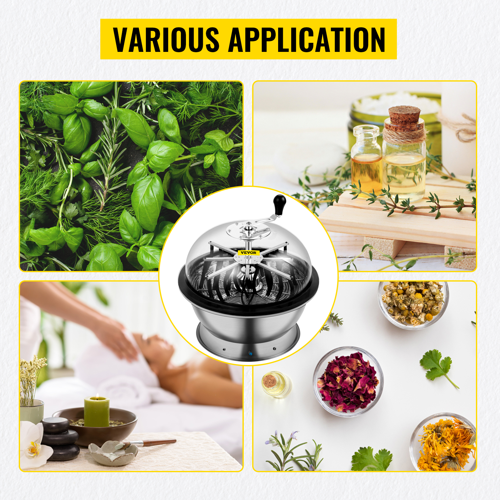 VEVOR 24 Inch Bowl Trimmer Leaf Bowl Trimmer, Electric Hydroponic Pro ...