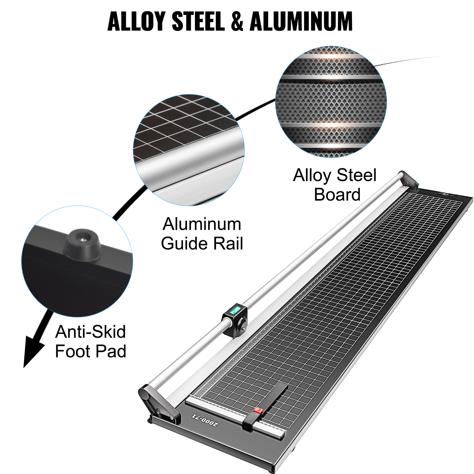 VEVOR VEVOR Paper Cutter Precision Paper Trimmer Rotary 71" Manual ...