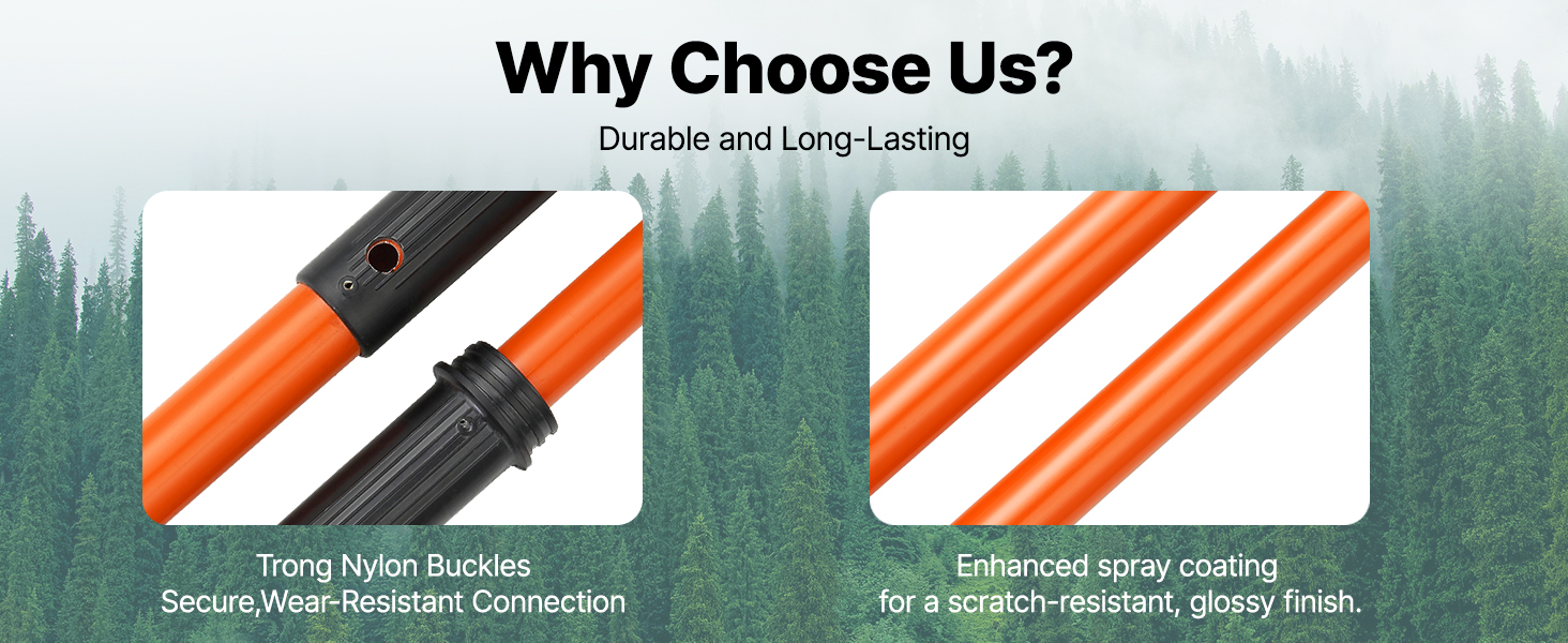 Mophorn Manual Pole Saw, 7.3-27 ft Extendable Tree Pruner, Sharp Steel ...