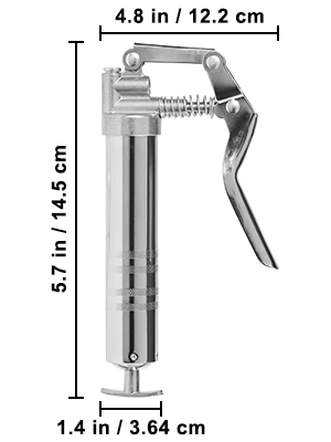 Mophorn Pistol Grip Grease Gun, 3500 PSI, 4 OZ / 120 CC Capacity Heavy ...
