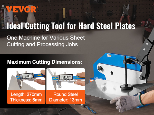 VEVOR 12" Manual Hand Plate Shear for Metal Sheet Processing, HS-12 ...