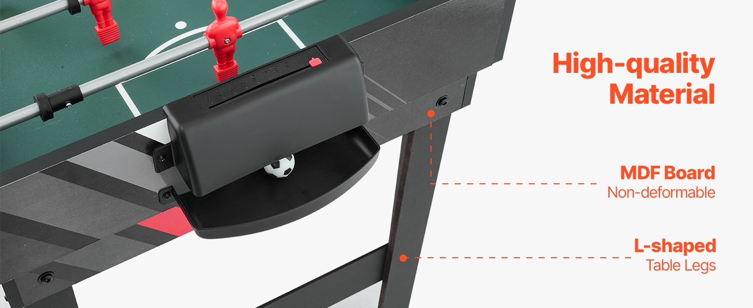 48" Air Hockey Table 4-in-1 Combo Game Table Hockey Foosball Ping Pong ...