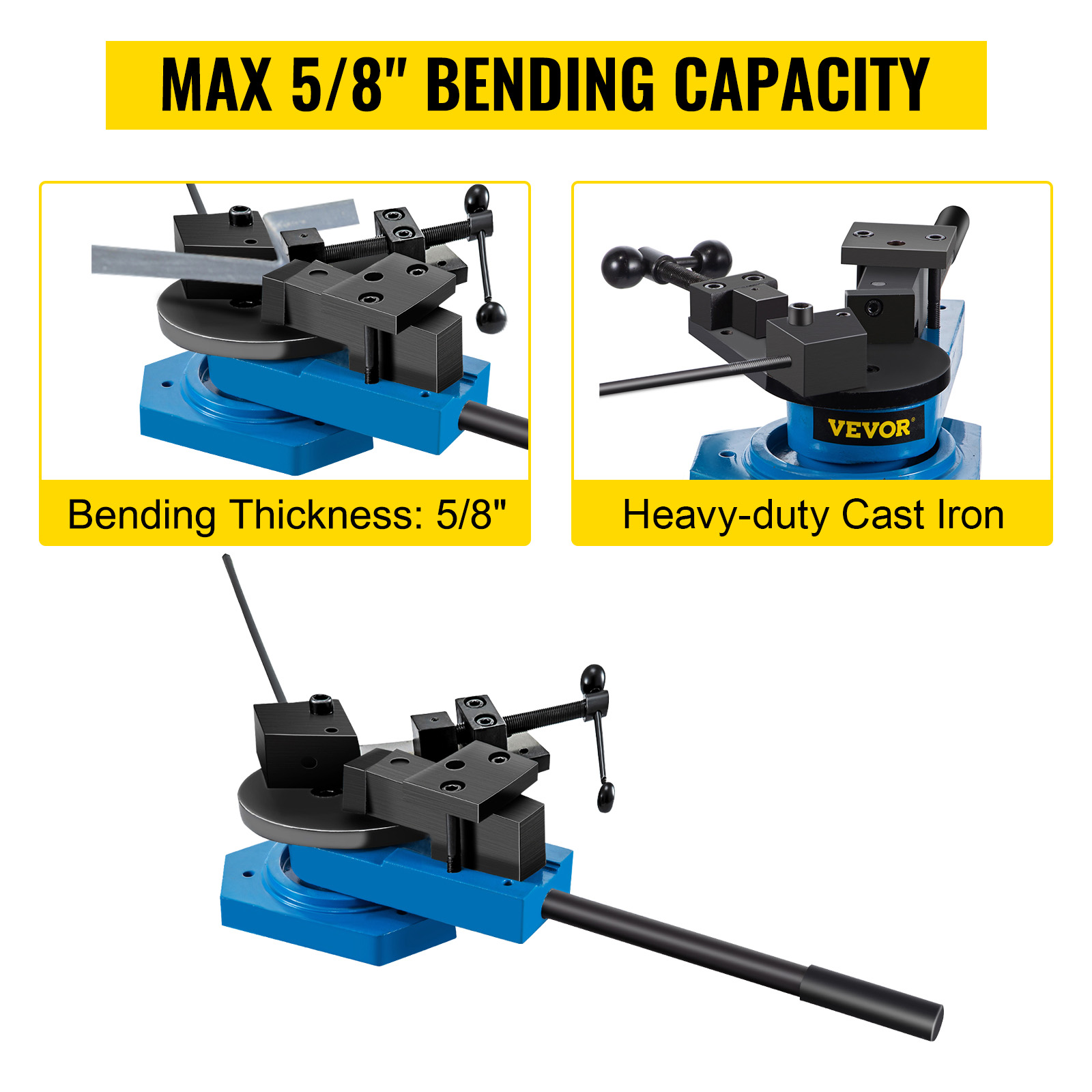 Mophorn SBG-40 High-Hardened Steel Metal Scroll Bender, Universal Rod ...