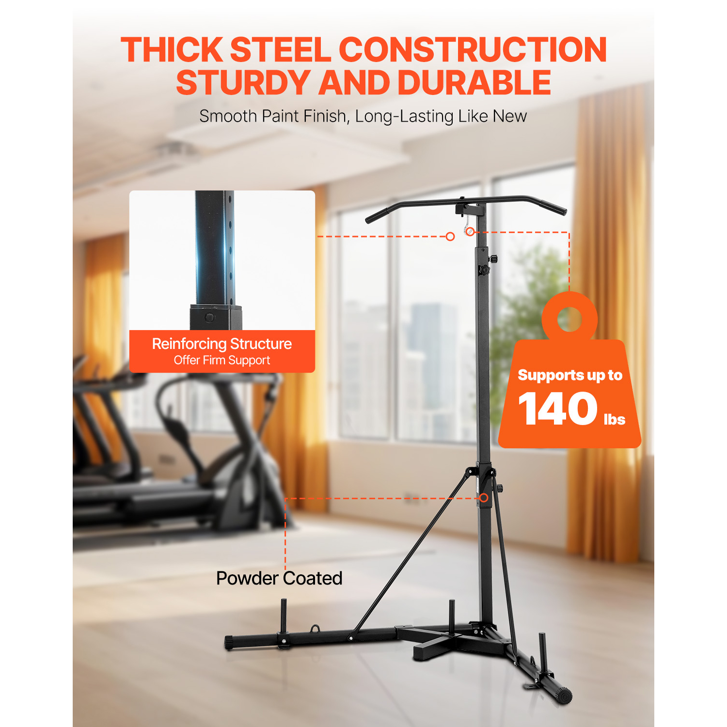 Mophorn 2 in 1 Punching Bag Stand, Steel Heavy Duty Workout Equipment ...