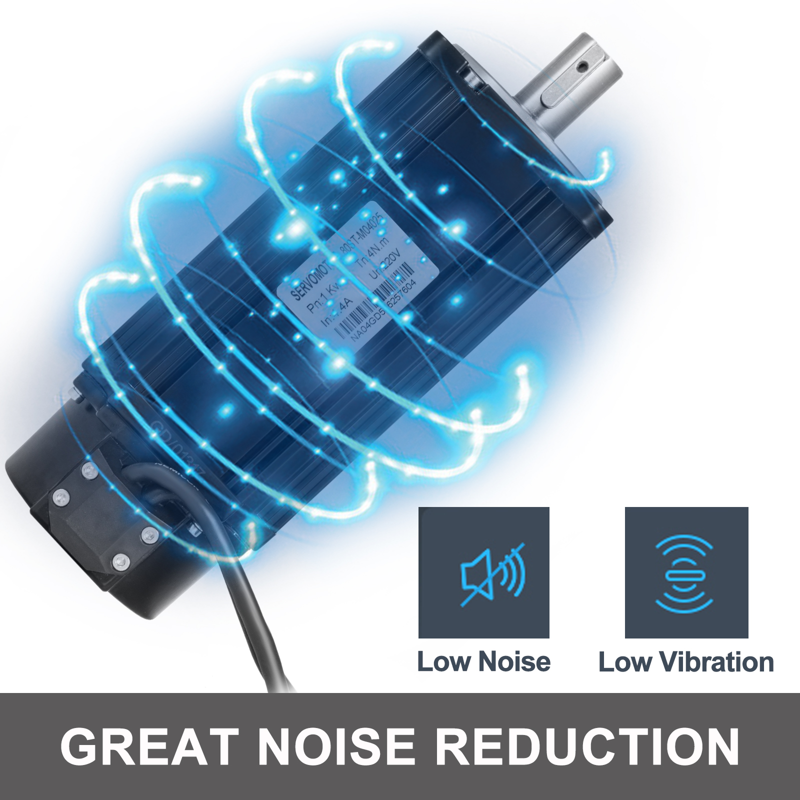 Servo Motor 1kw 4nm Ac Servo Cnc 2500prm Pure Copper Processing Steel ...