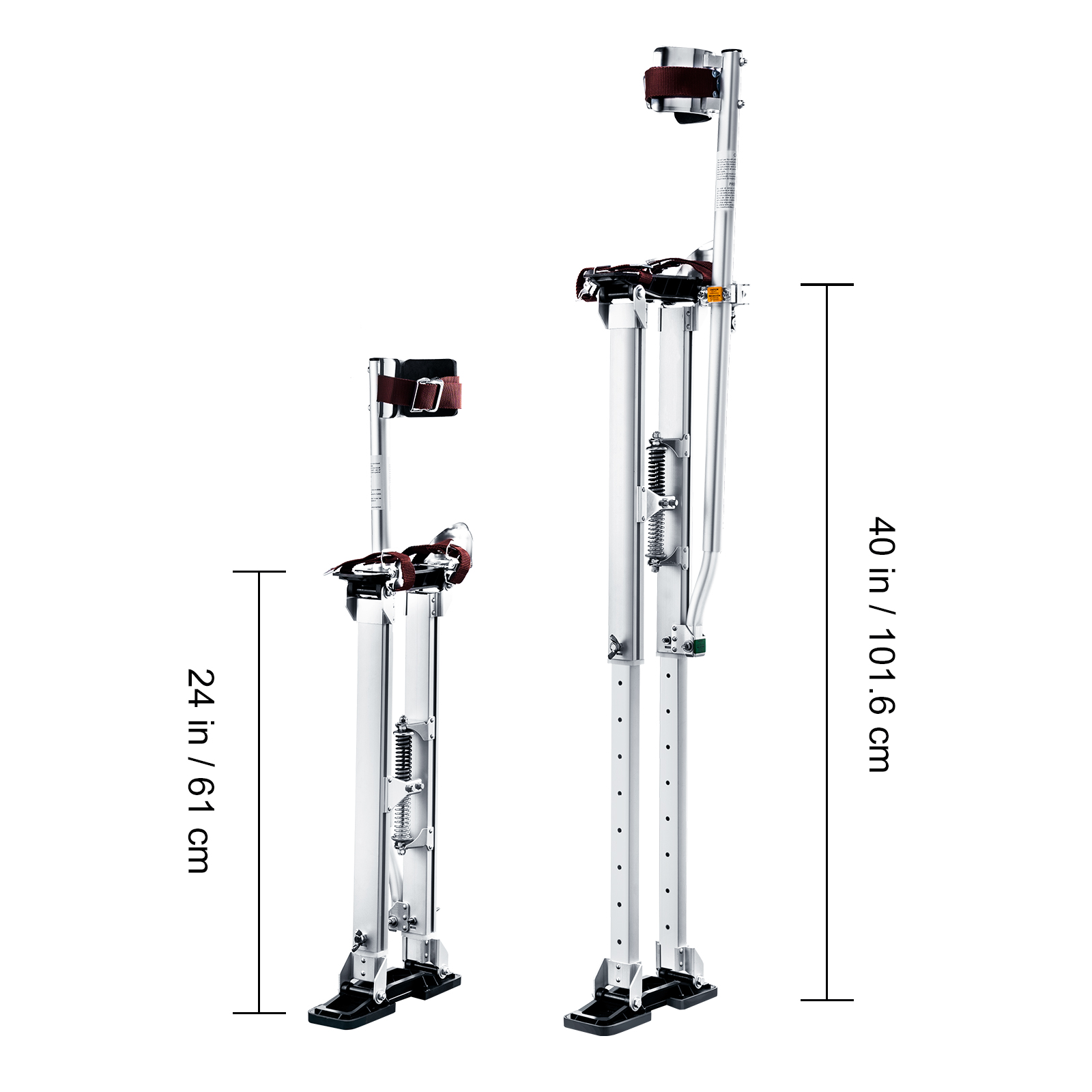 VEVOR Drywall Stilts, 24''-40'' Adjustable Aluminum Tool Stilts with ...
