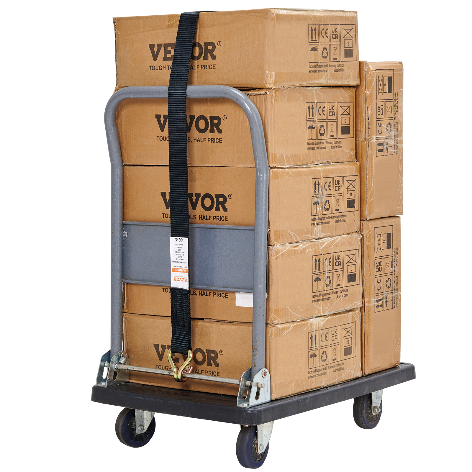 VEVOR Ratchet Straps Tie Down Strap 2"x 8' ,15',27',30' w/J Hook/S Hook/E-Track | eBay