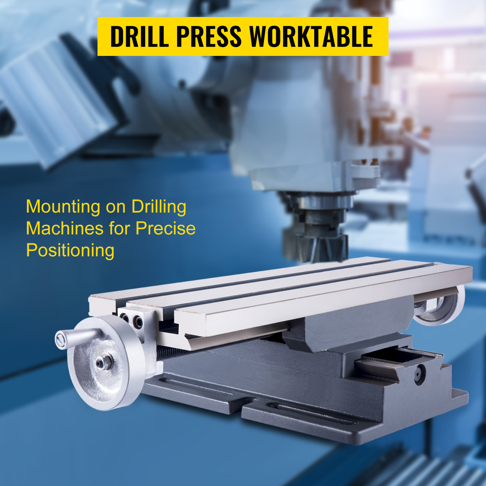 Vevor Cross Milling Work Slide Table Bench Drilling Milling Machine 6"x ...