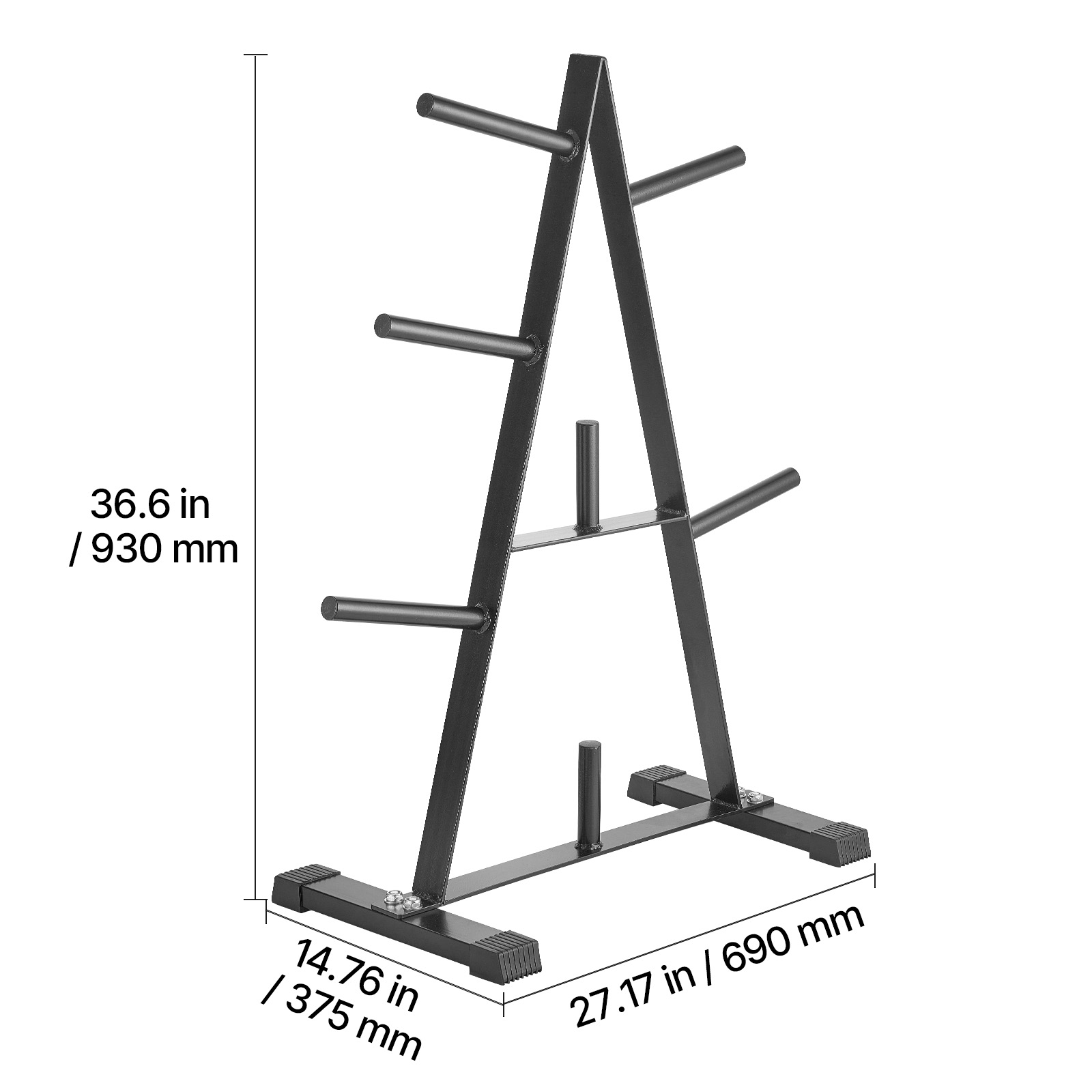 Uimoso Weight Plate Rack Weight Plate Tree Gym Barbell Storage Stand ...