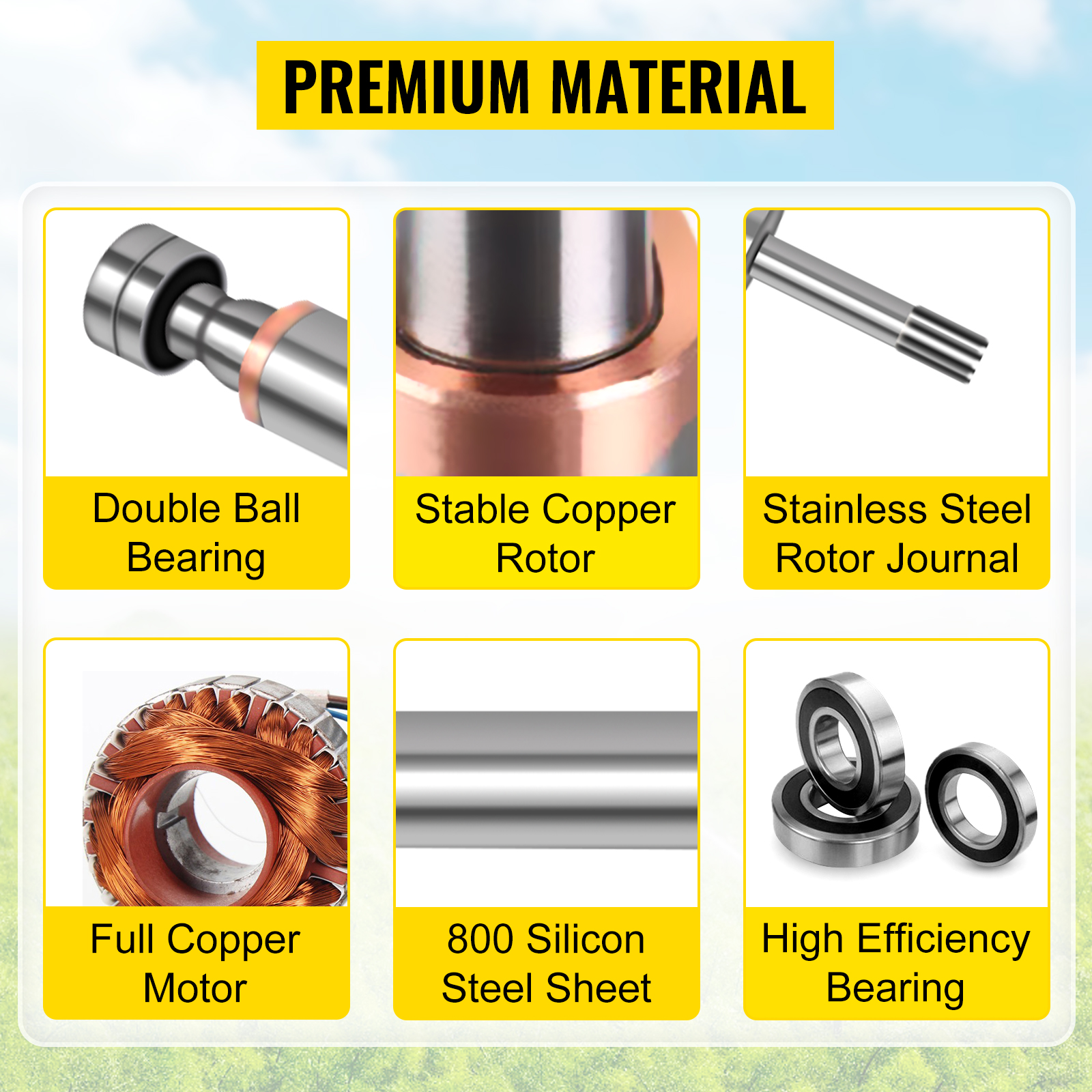 VEVOR Well Pump 1.5 HP, Submersible Well Pump 110V, Stainless Steel ...