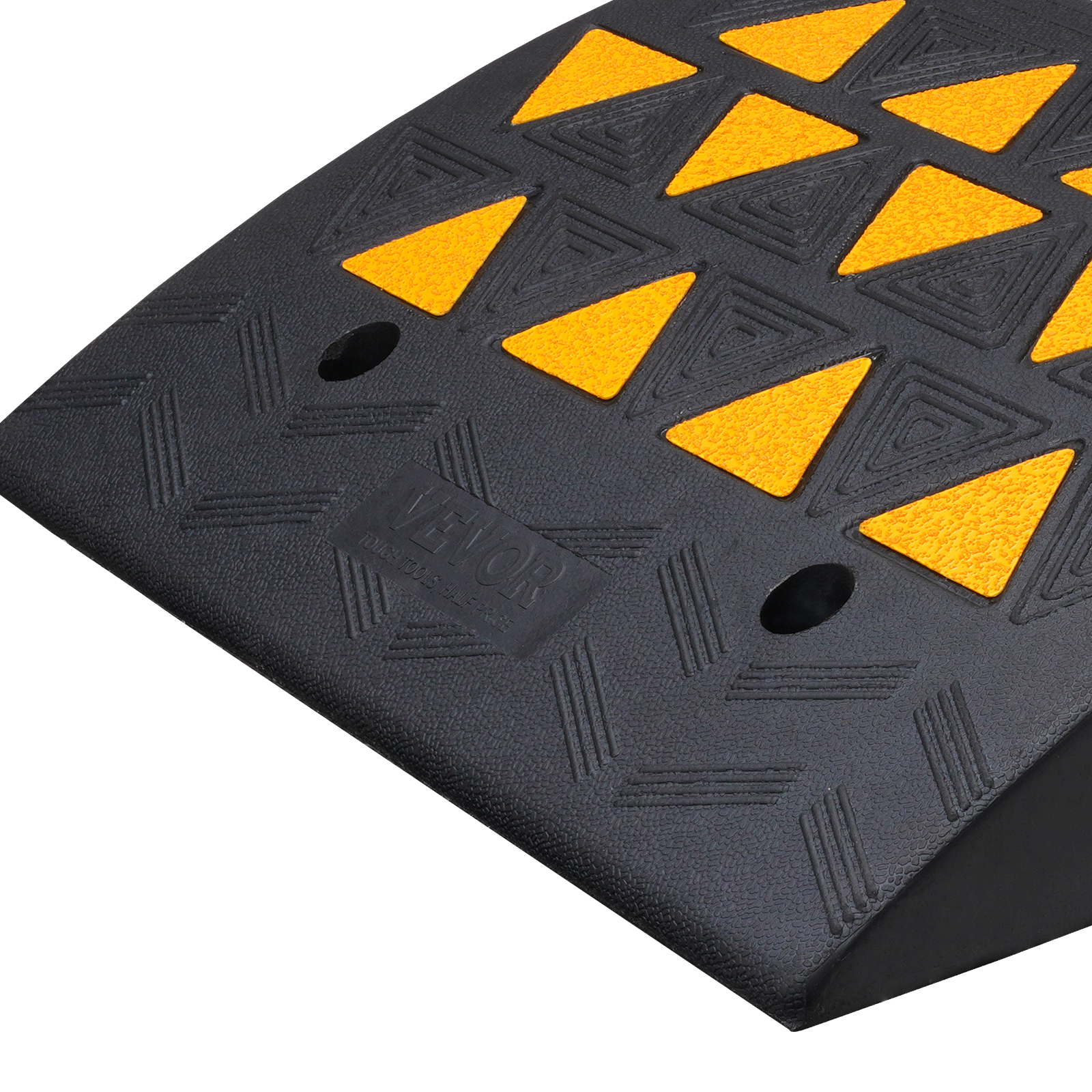 VEVOR Rubber Curb Ramp 2 Pack, 15.2 cm Rise Height Heavy-Duty 15 tons ...
