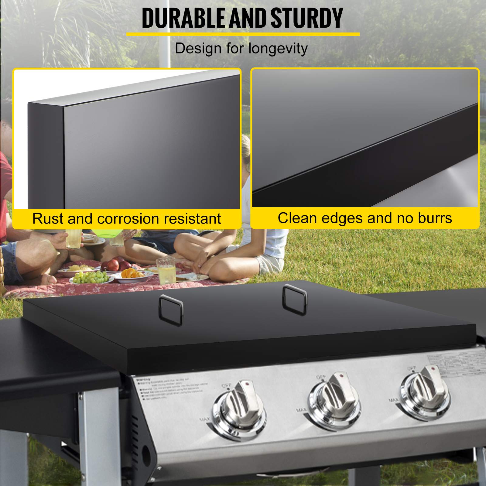 VEVOR Griddle Lid Cover, Work with 28" Blackstone Griddle, Powder ...