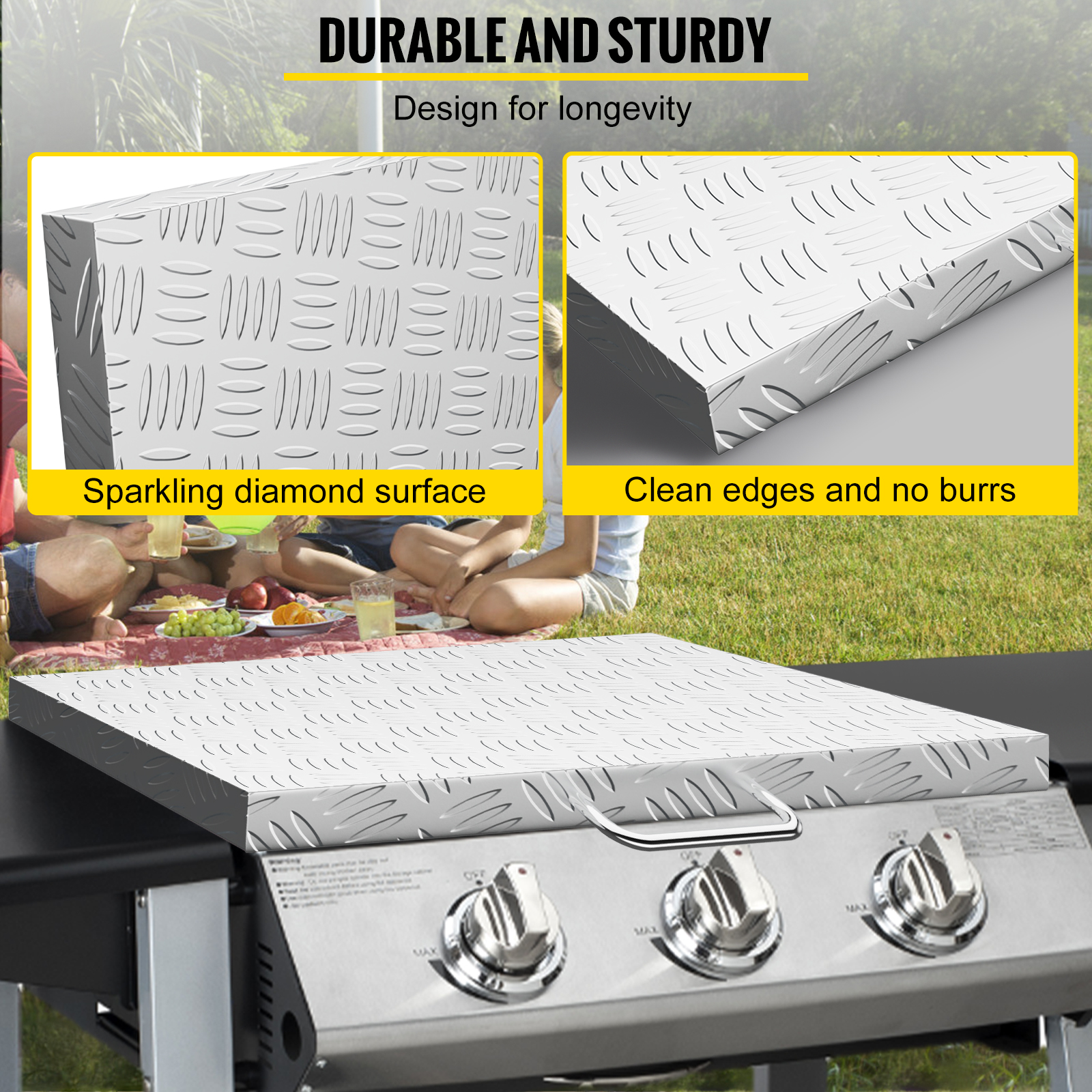 VEVOR Griddle Lid Cover, Work with Blackstone 28" Griddle, Aluminum ...