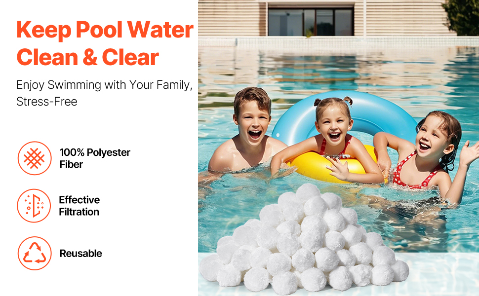 Pool Filter Balls for Sand Filter Pump 1.5 lbs Reusable for Swimming ...