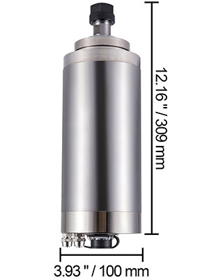 Vevor Cnc Water Cooled Spindle Motor Kit 3kw 220v Vfd Clamp Pump Pipe ...