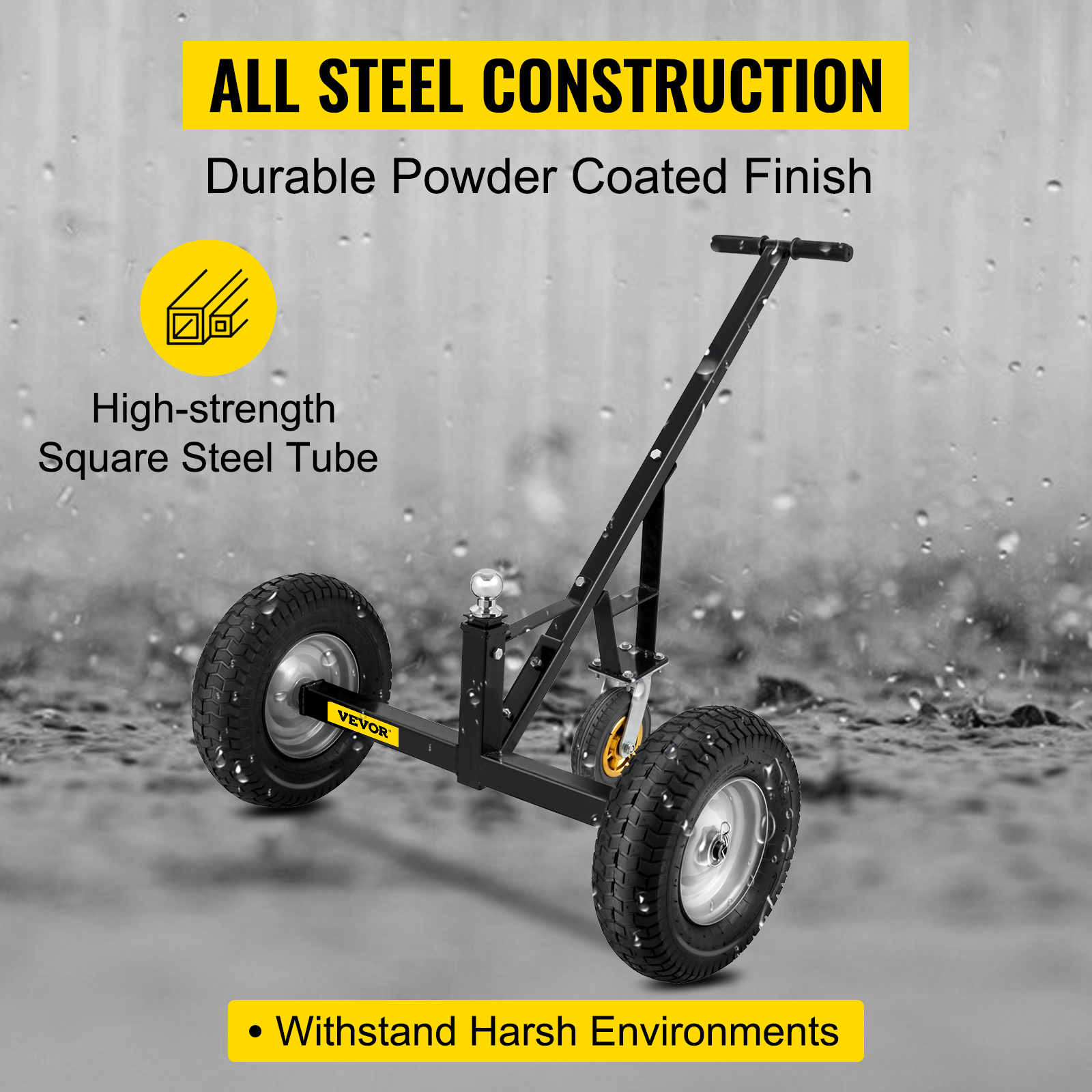 VEVOR Adjustable Trailer Dolly, 800 Lbs Capacity Trailer Mover Dolly ...