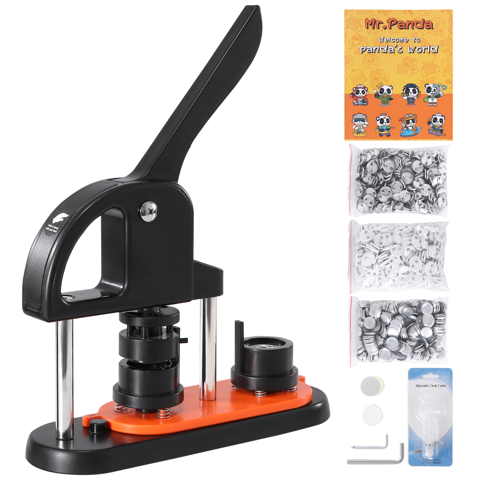 Button Maker Machine Pin Badge Maker 2.28"/1.25"/0.98"/3-in-1 Badge ...