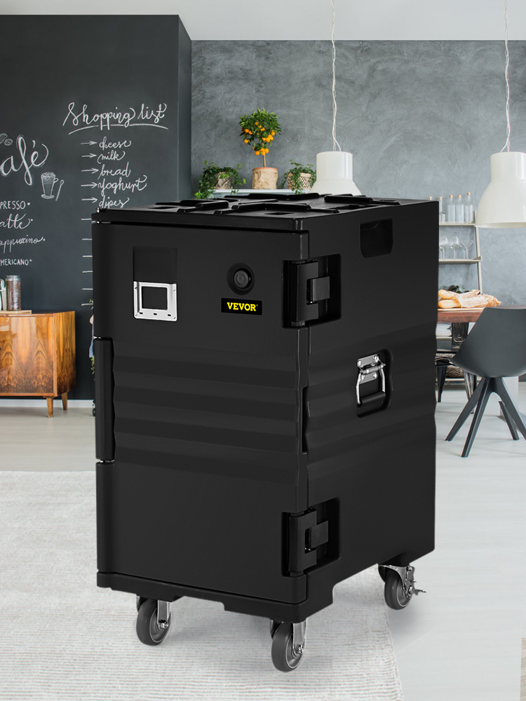 VEVOR Insulated Food Pan Carrier, 109 Qt Hot Box for Catering, LLDPE ...