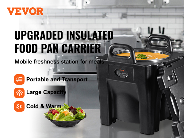 VEVOR VEVOR Insulated Food Carrier, 32Qt Capacity, Stackable Catering ...