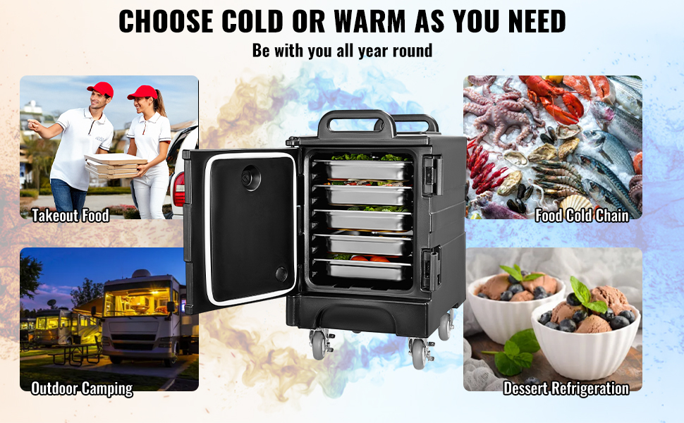 Insulated Food Pan Carrier Stackable Catering Dishbox 81QT Chafing Dish ...