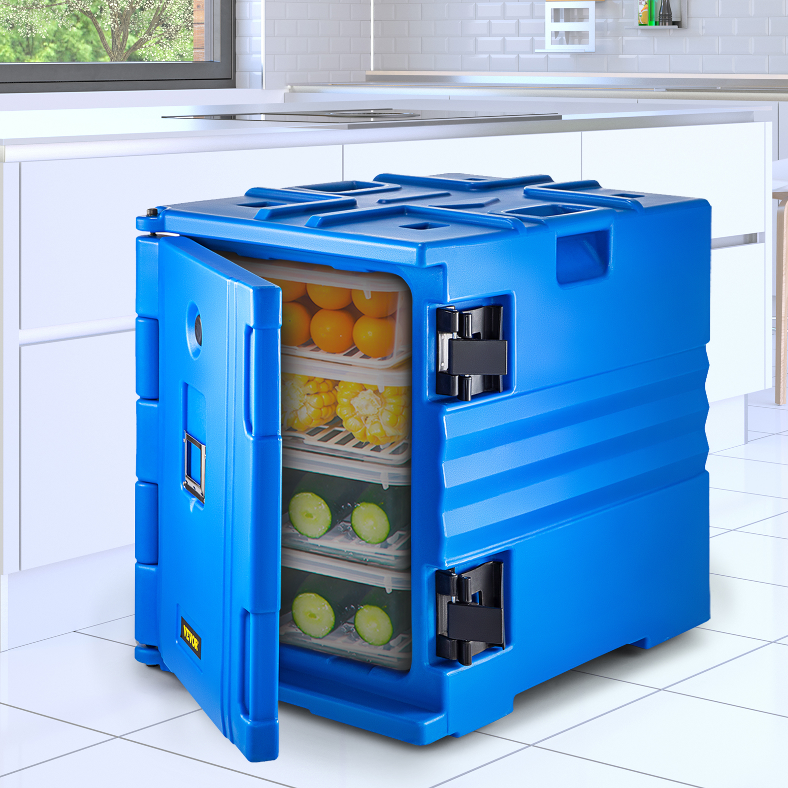 VEVOR Insulated Food Pan Carrier 90L Front Loaders & 30L Top Loader w ...