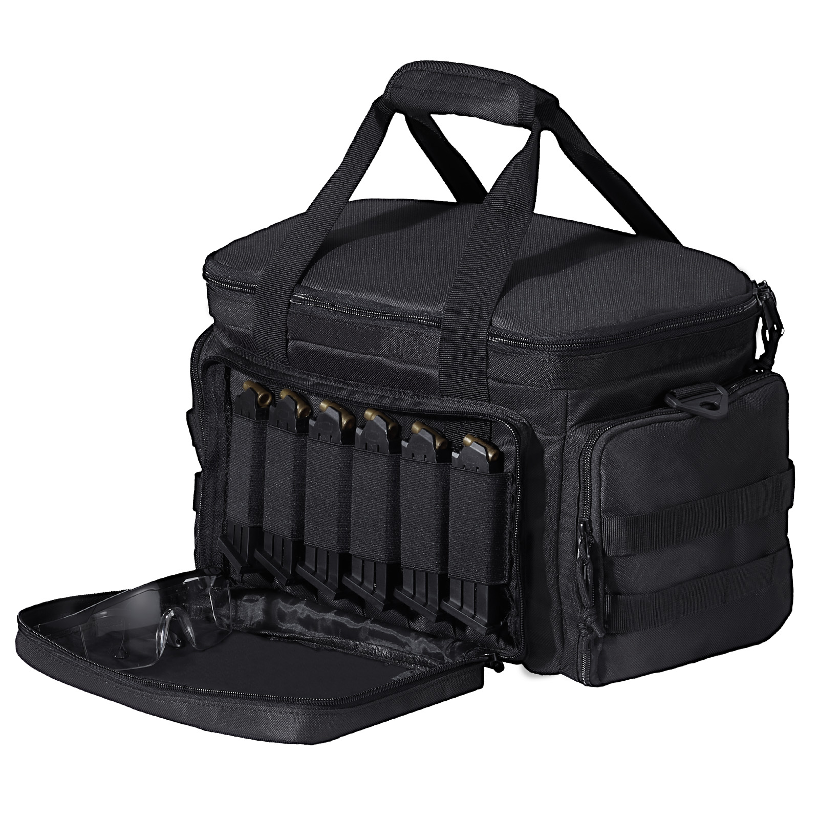 VEVOR Tactical Range Backpack for 6/2/4/3 Pistols Gun Backpack Green ...