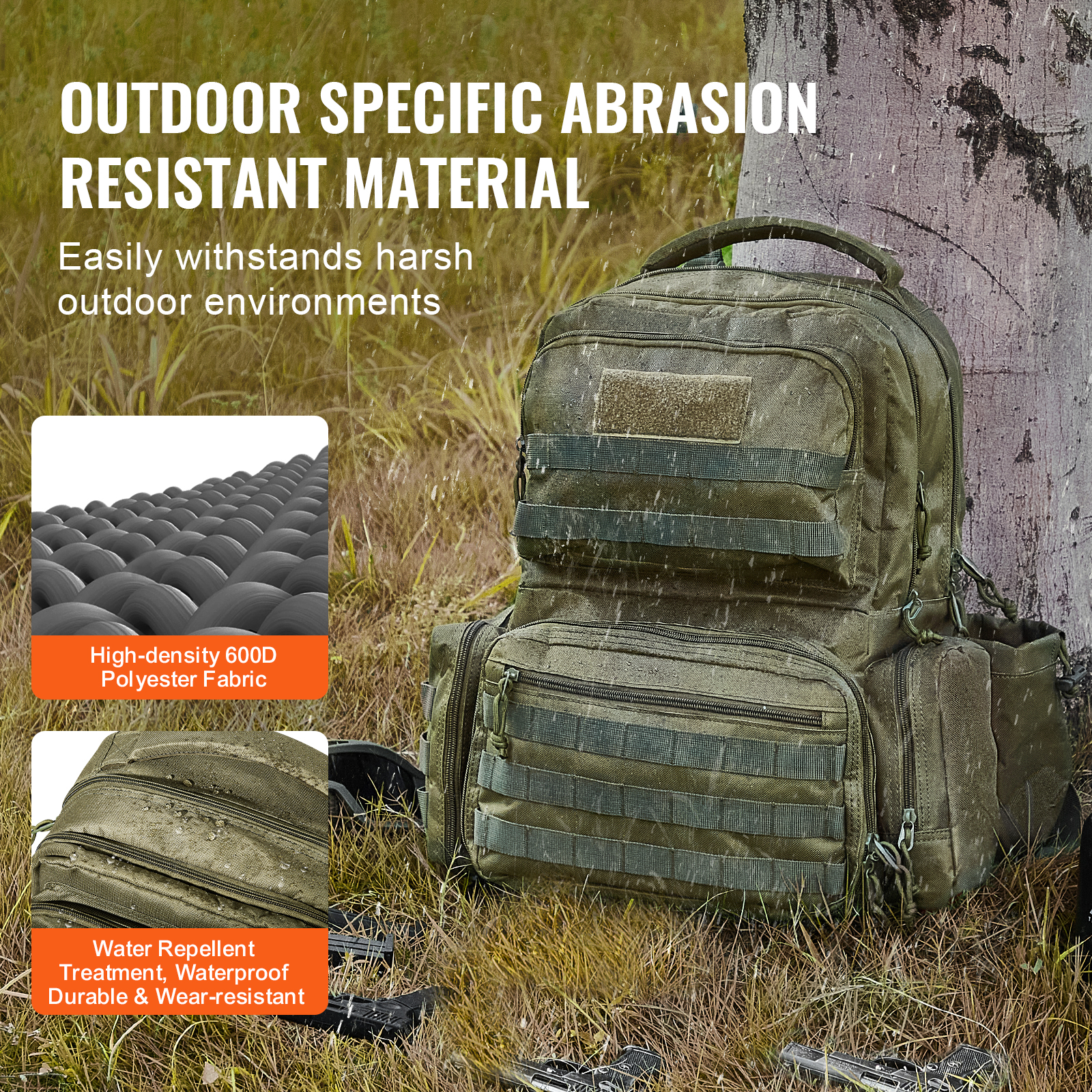 Uimoso Tactical Range Backpack for 6/2/4/3 Pistol Gun Backpack Green ...