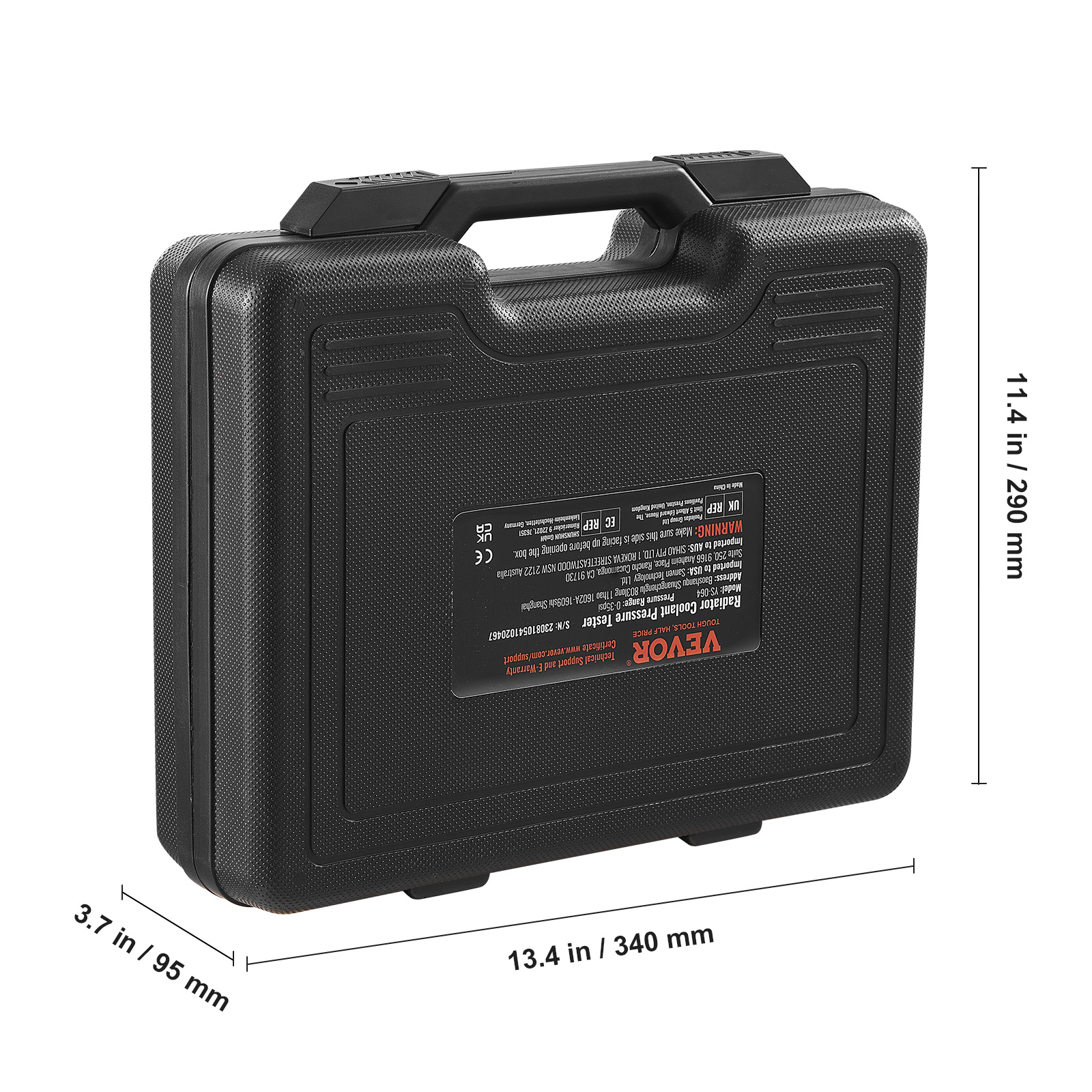 VEVOR 14 PCS Kit de Testeur de Pression du Liquide de Refroidissement ...