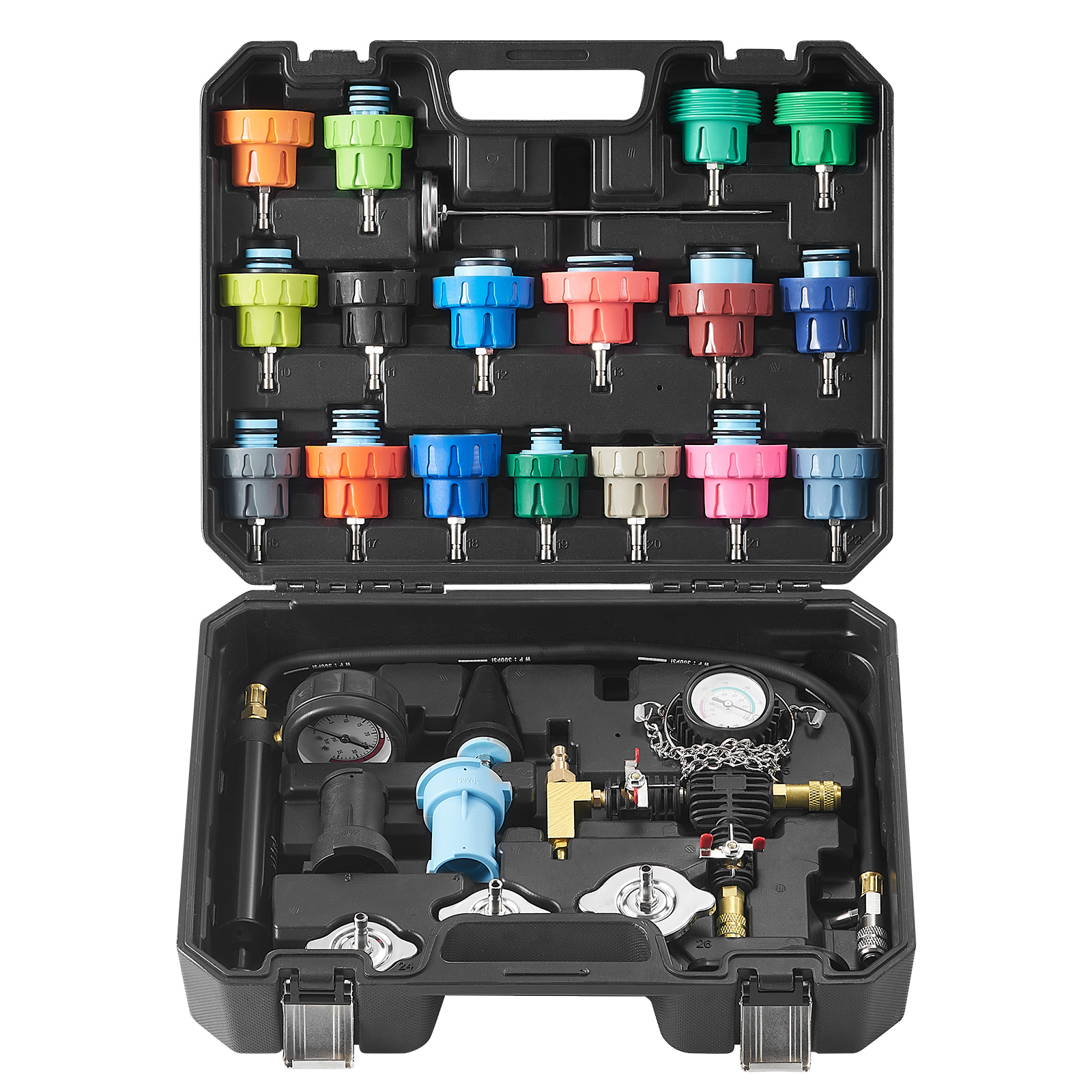 Radiator Pressure Tester 14/28 PCS Coolant Vacuum Purge Refill Adapters ...