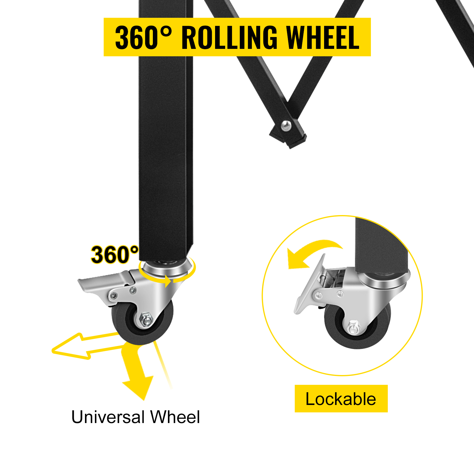 VEVOR Single Folding Security Gate, 48"H x 37"W Folding Door Gate ...