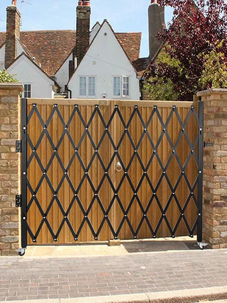 VEVOR Single Folding Security Gate, 6-1/2' H x 7-1/2' W Folding Door ...