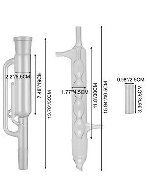 VEVOR VEVOR Glass Soxhlet Extraction Apparatus Set 55/50 with ...