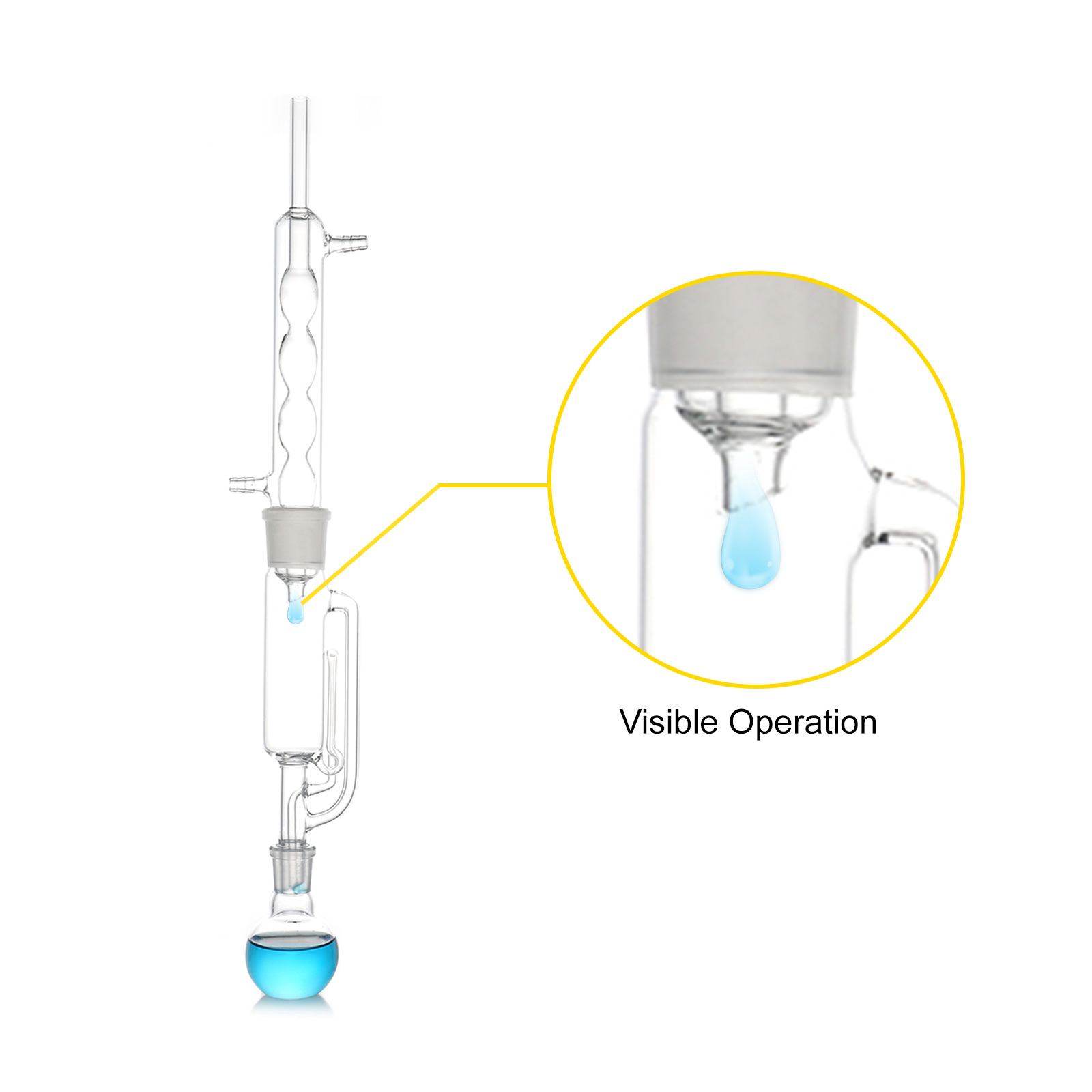 Vevor Soxhlet Extraction Soxhlet Extractor Kit55/50for Crude Fat ...