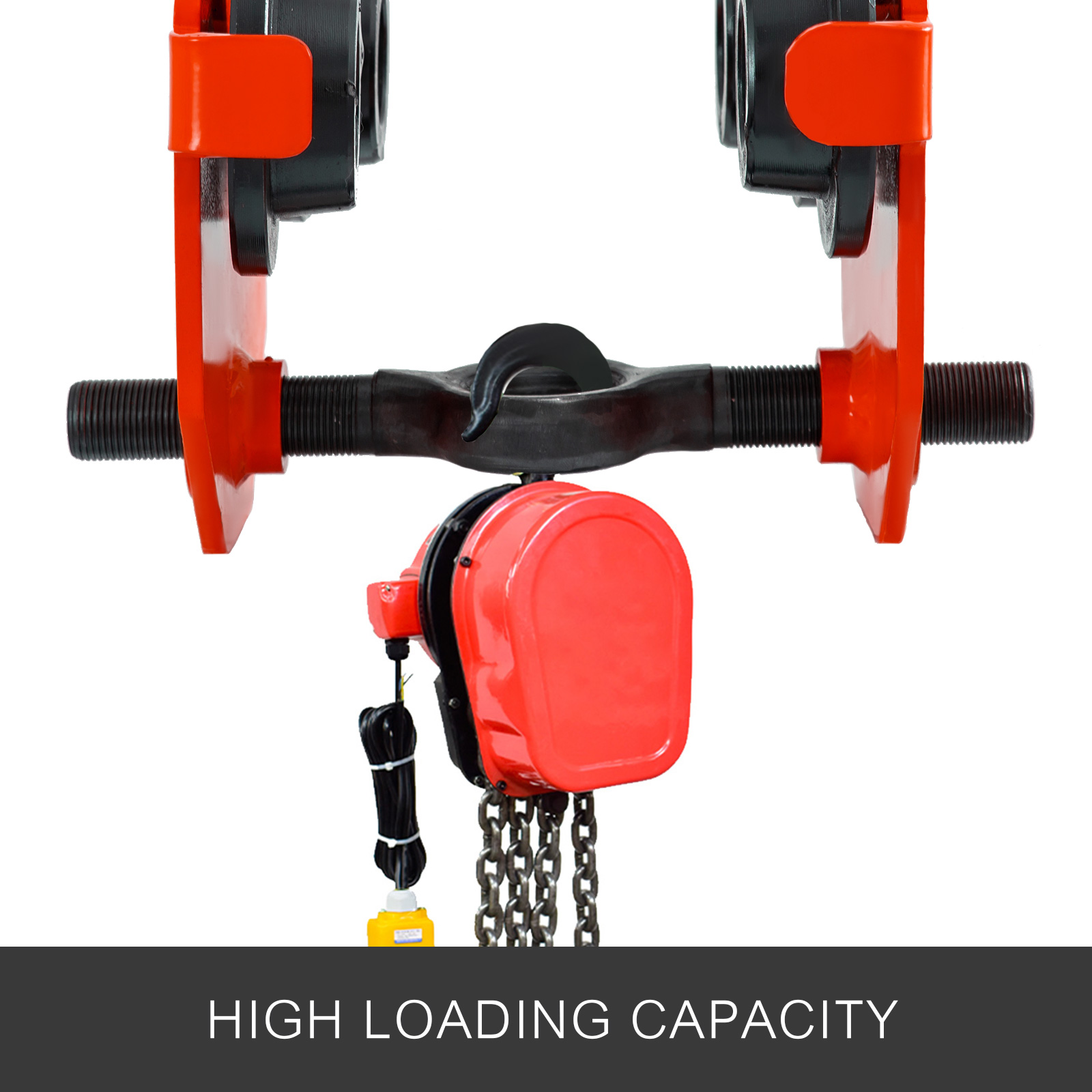 1t Push Beam Trolley Manual Roller Trolley Dual Wheels Push Trolley ...
