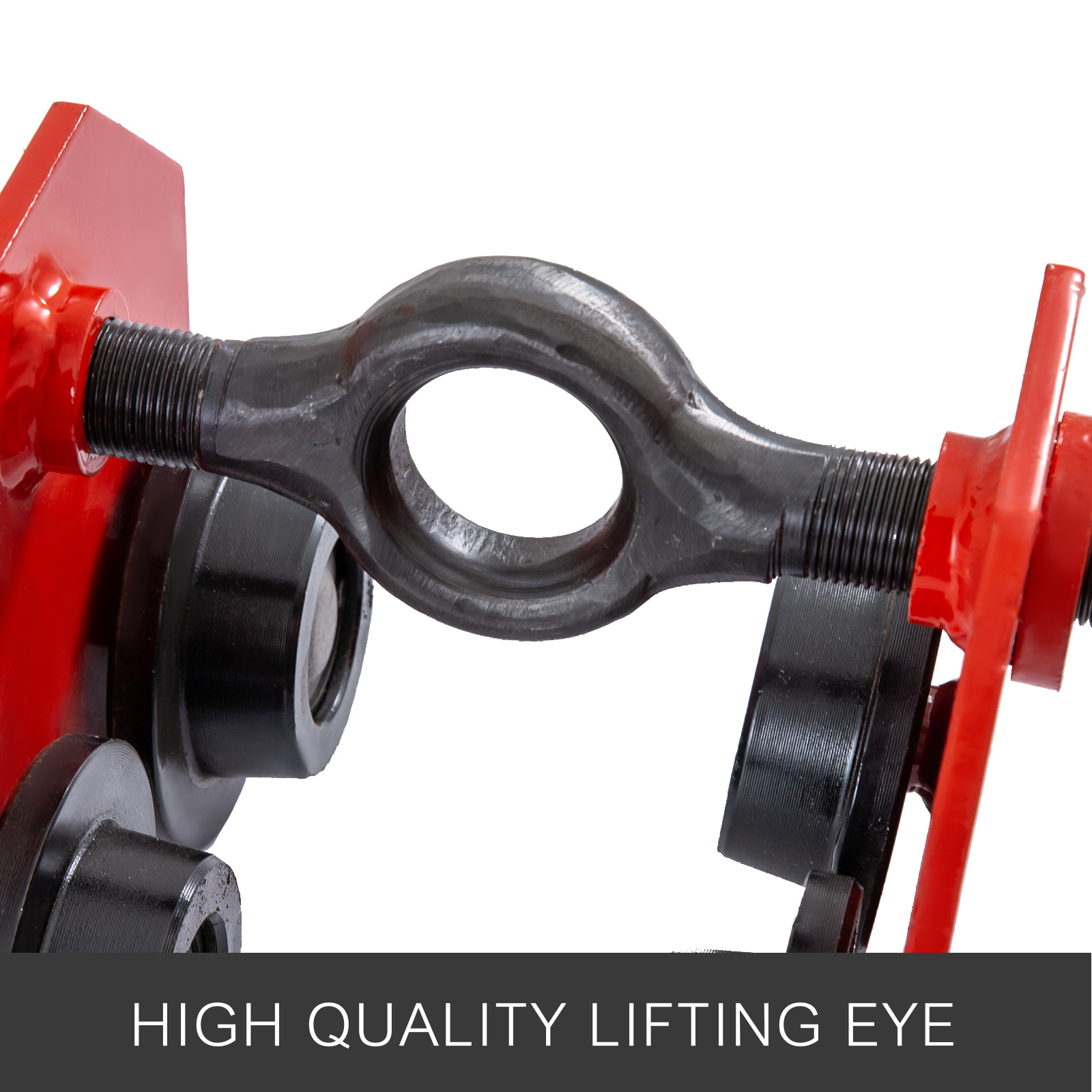 1t Push Beam Trolley Manual Roller Trolley Dual Wheels Push Trolley ...