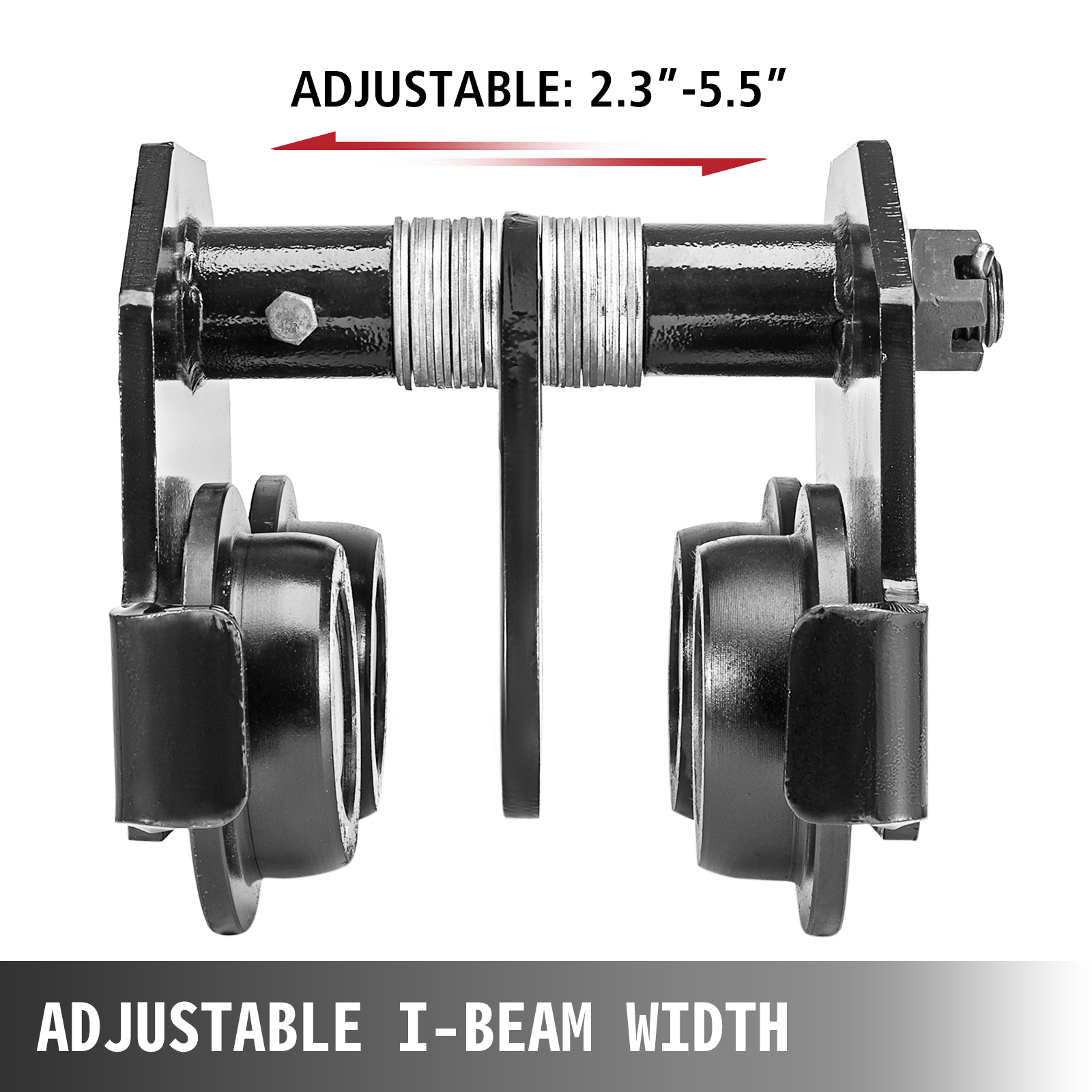 2 Ton Push Beam Trolley For Heavy Loads To 4400 lb Fits Straight ...