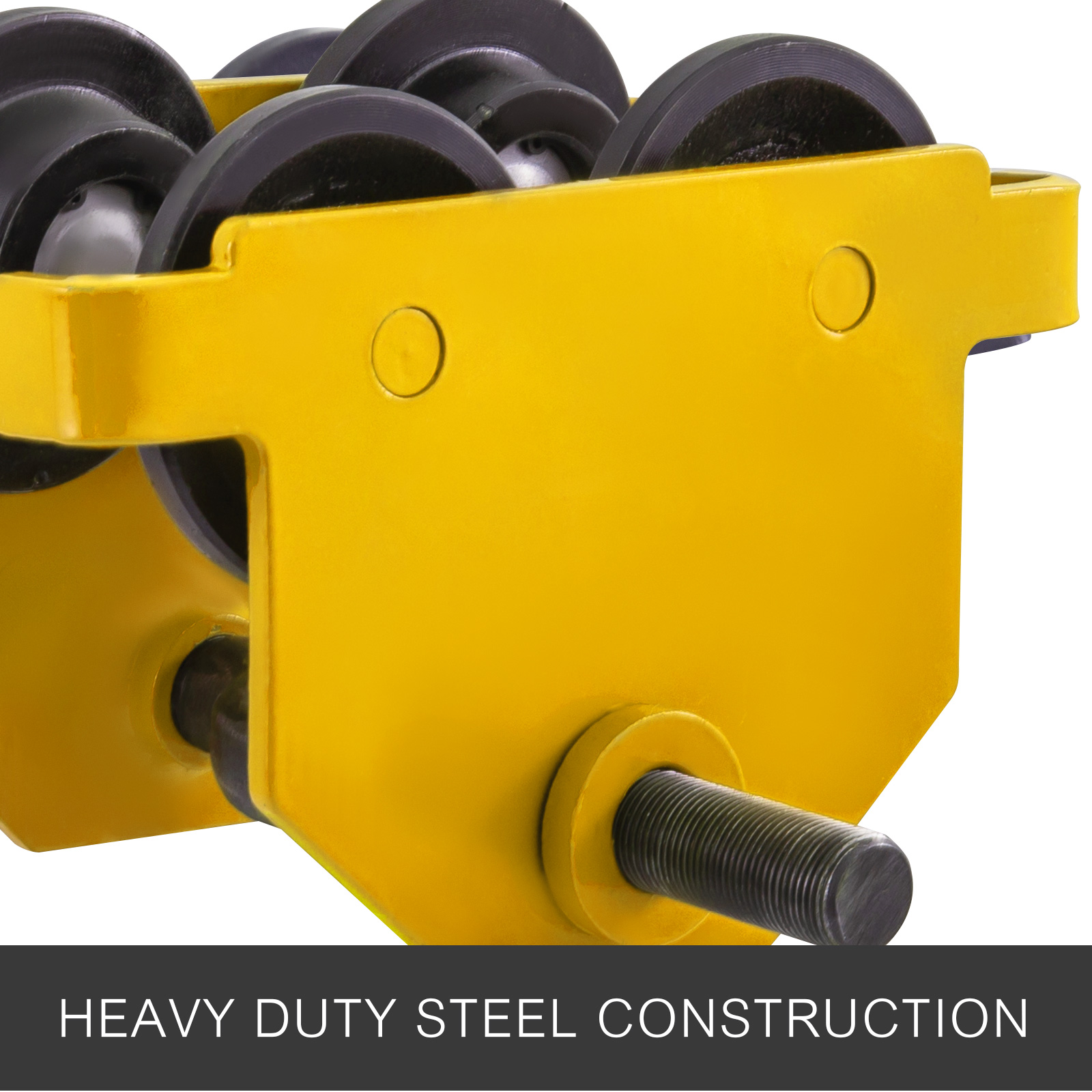 2t Push Beam Trolley Manual Roller Trolley Crane Lift I-beam Track ...