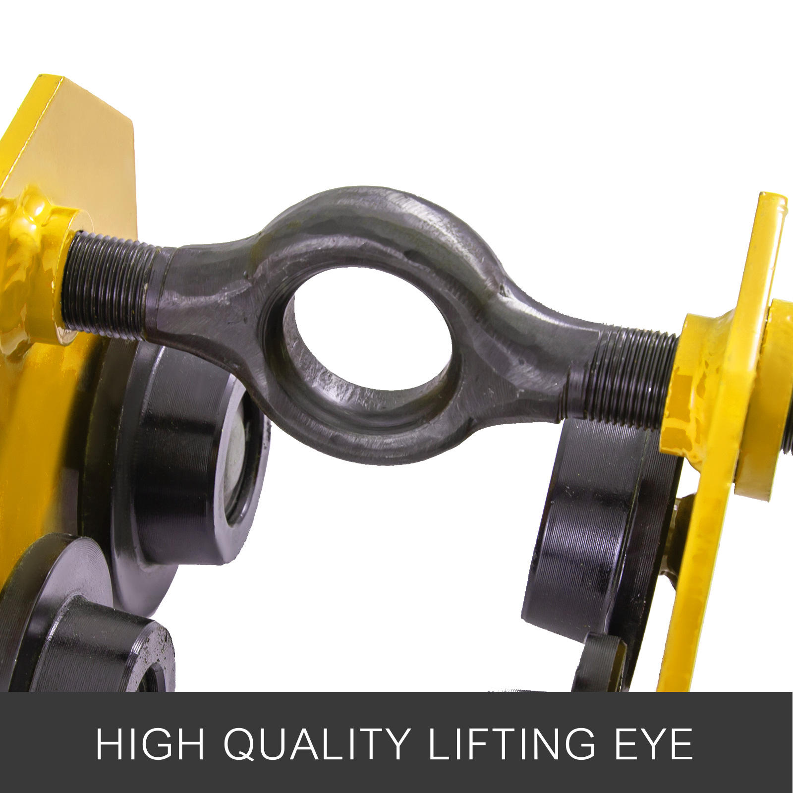 2t Push Beam Trolley Manual Roller Trolley Crane Lift I-beam Track ...