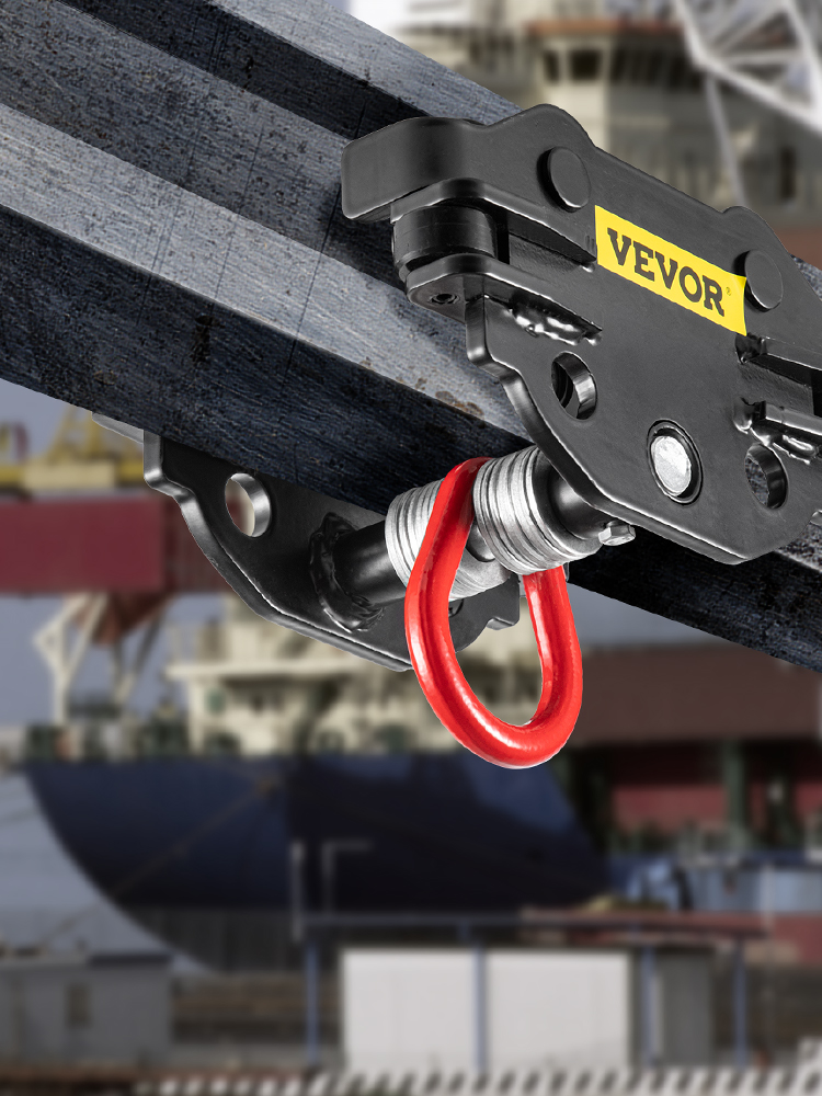 VEVOR Manual Trolley, 550LBS/0.25Ton Load Capacity Beam Trolley, 1.6-3 ...