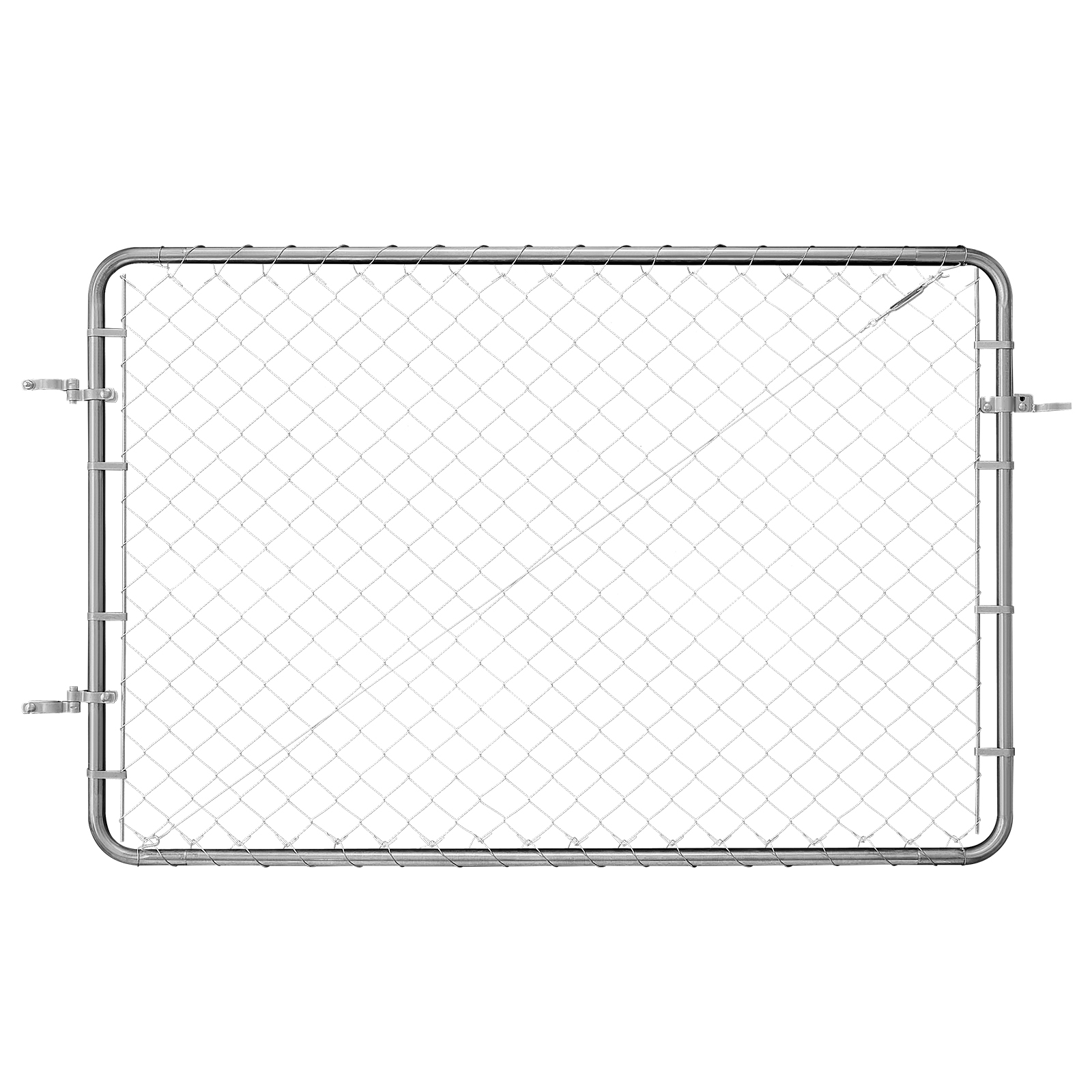 VEVOR Chain Link Fence Gate 32"x46" 72"x70" 72"x48" Galvanized Steel ...