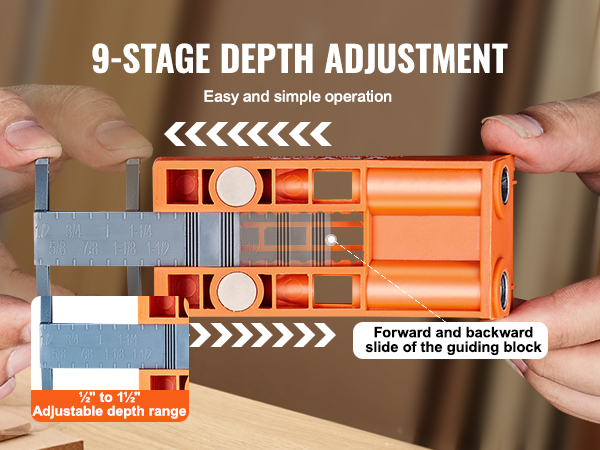 VEVOR VEVOR Pocket Hole Jig, 56 Pcs Mini Jig Pocket Hole System with C ...