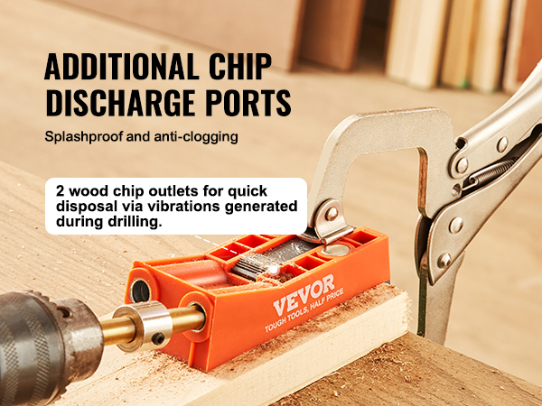 VEVOR VEVOR Pocket Hole Jig, 56 Pcs Mini Jig Pocket Hole System with C ...