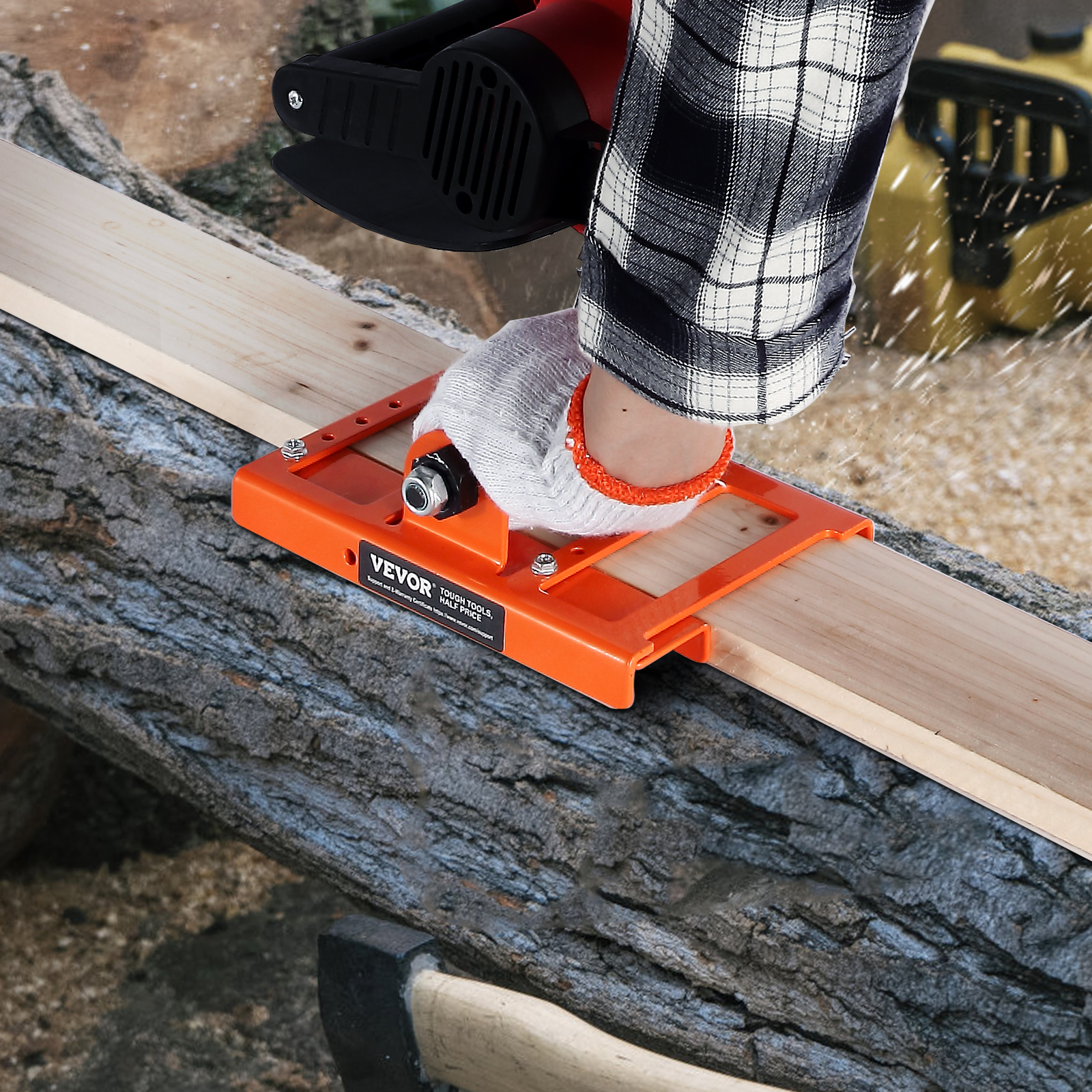 VEVOR Rail Mill Guide System and Chainsaw Mill Aluminum Portable ...