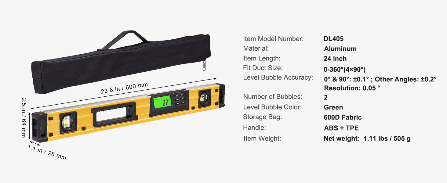 SucceBuy Magnetic Digital Level Instruction Manual