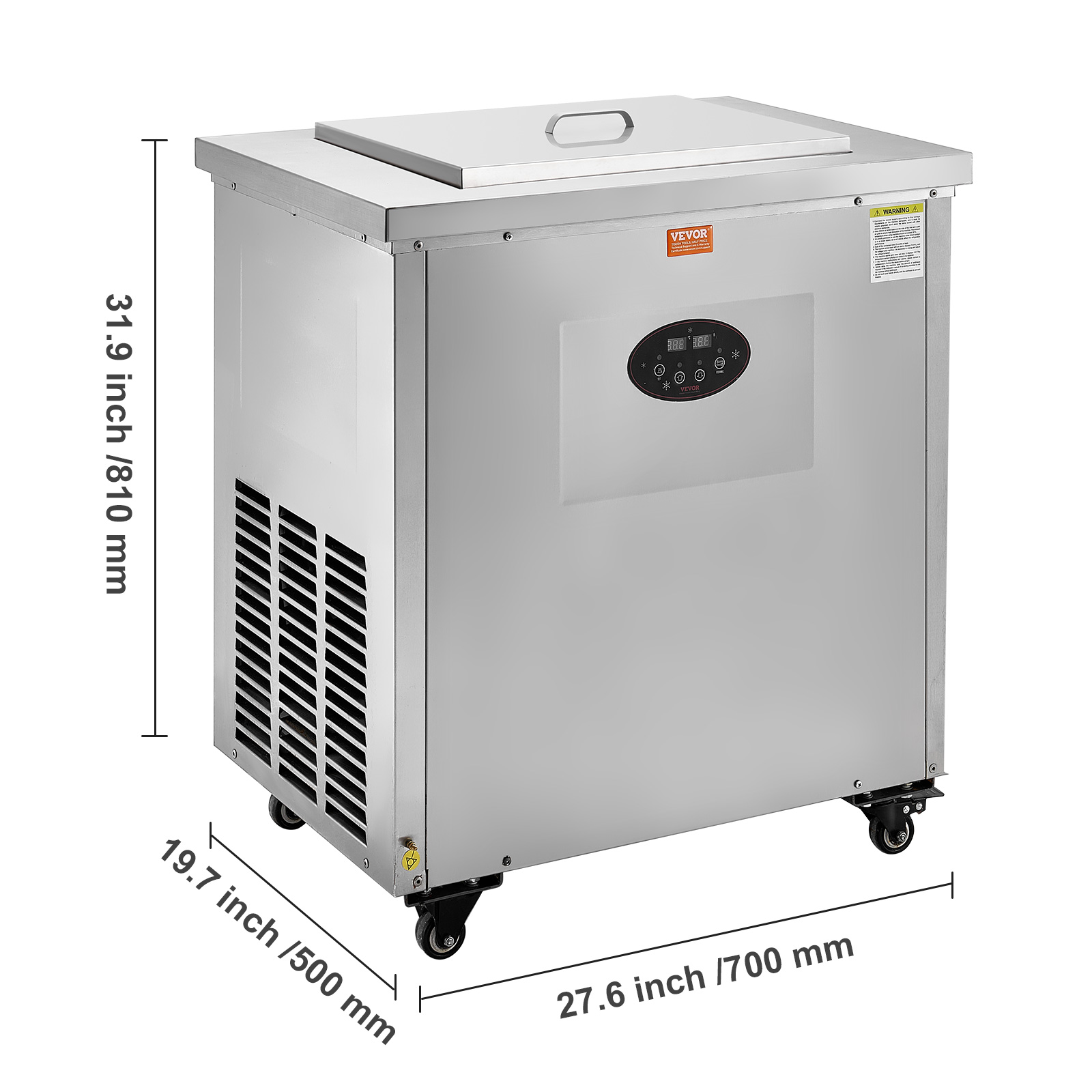 VEVOR Machine a sucettes glacees commerciale, 2 moules, machine a ...