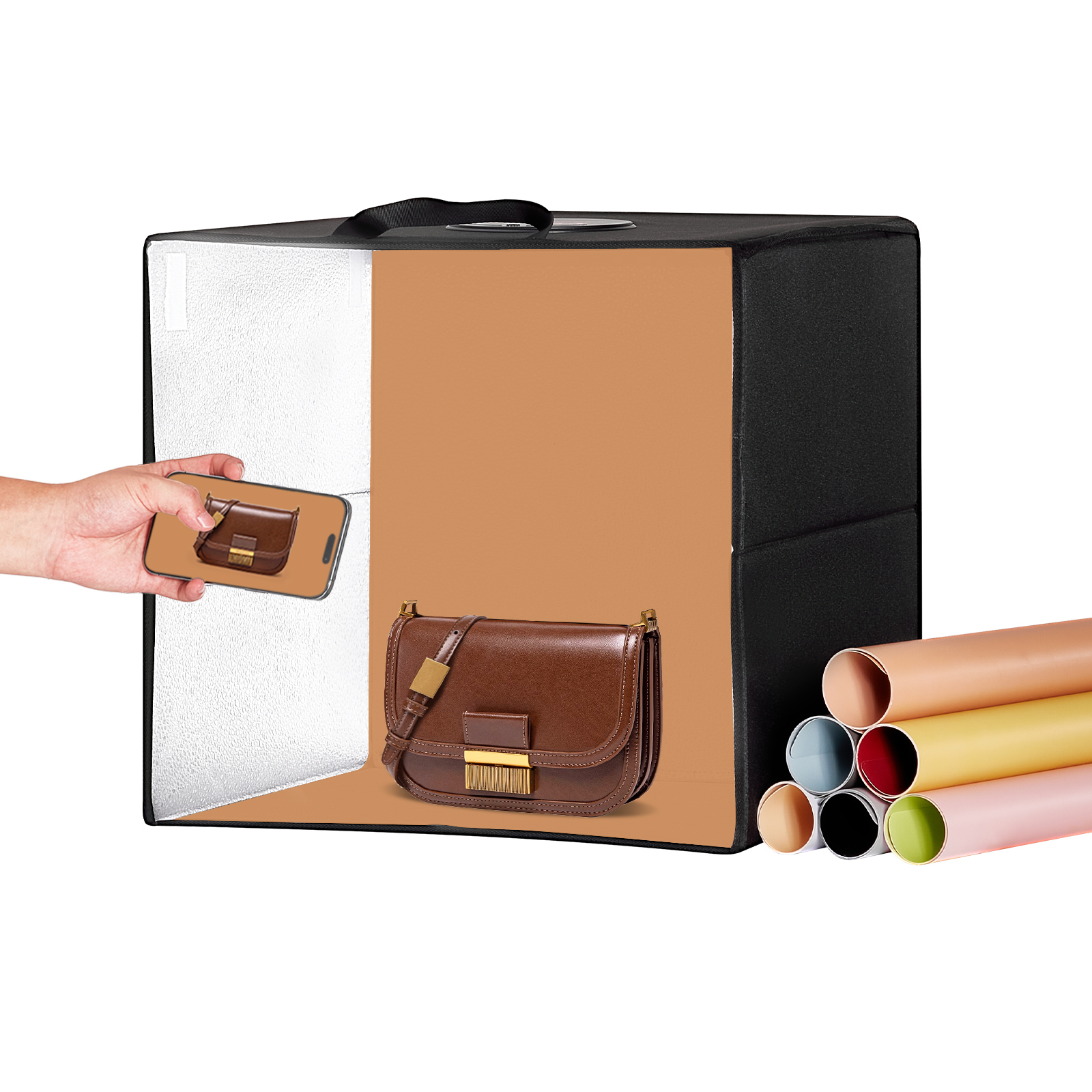 12-39" Photo Studio Light Box 3000-5600K Adjustable Color Temperatures ...