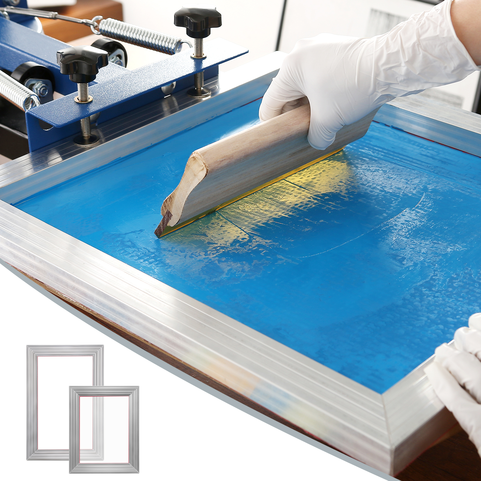 Screen Printing Kit Silk Screen Printing Frames 8x10/10x14in 110 Mesh ...